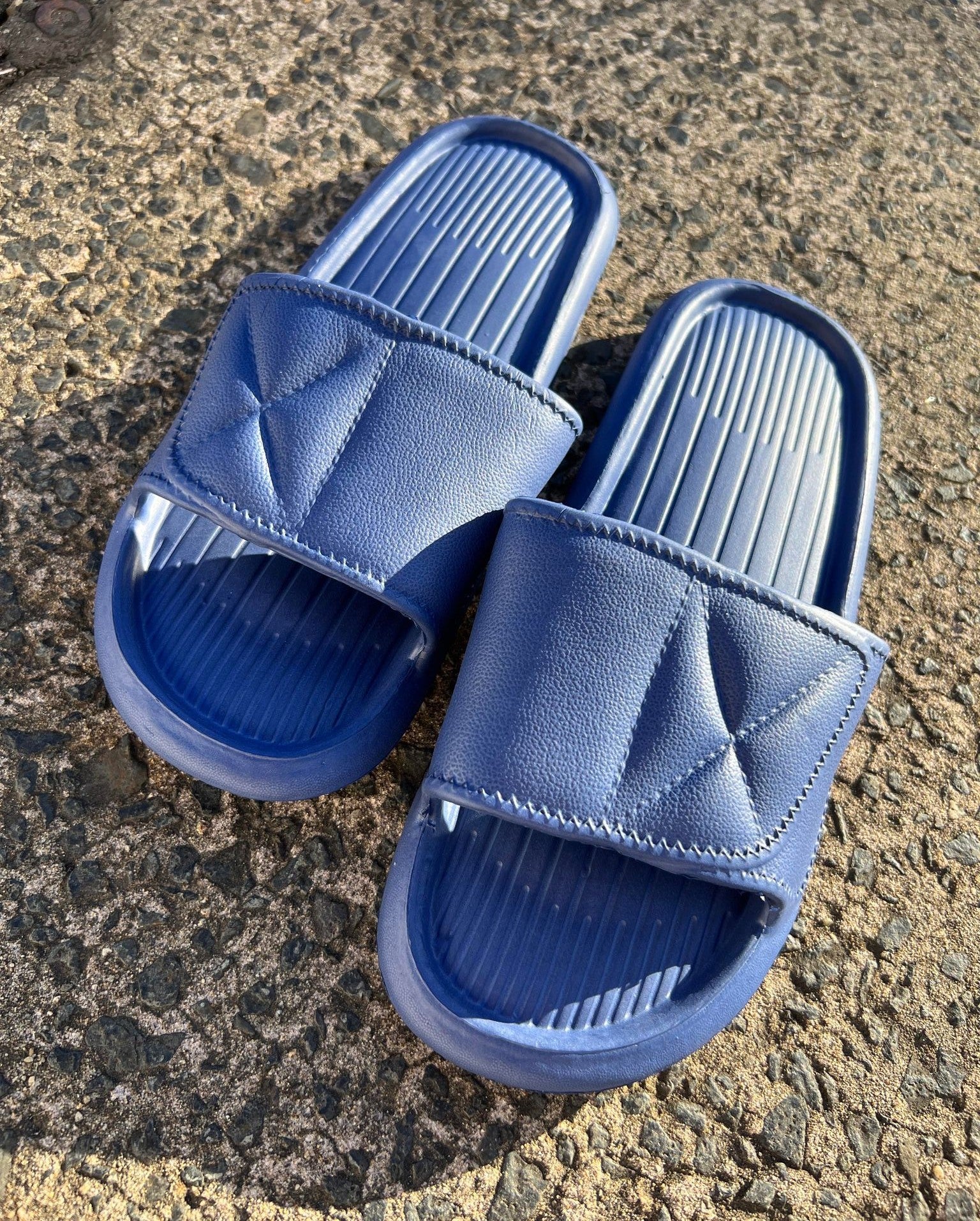 Back to Basics Indoor Slides - Navy – Popping Candy
