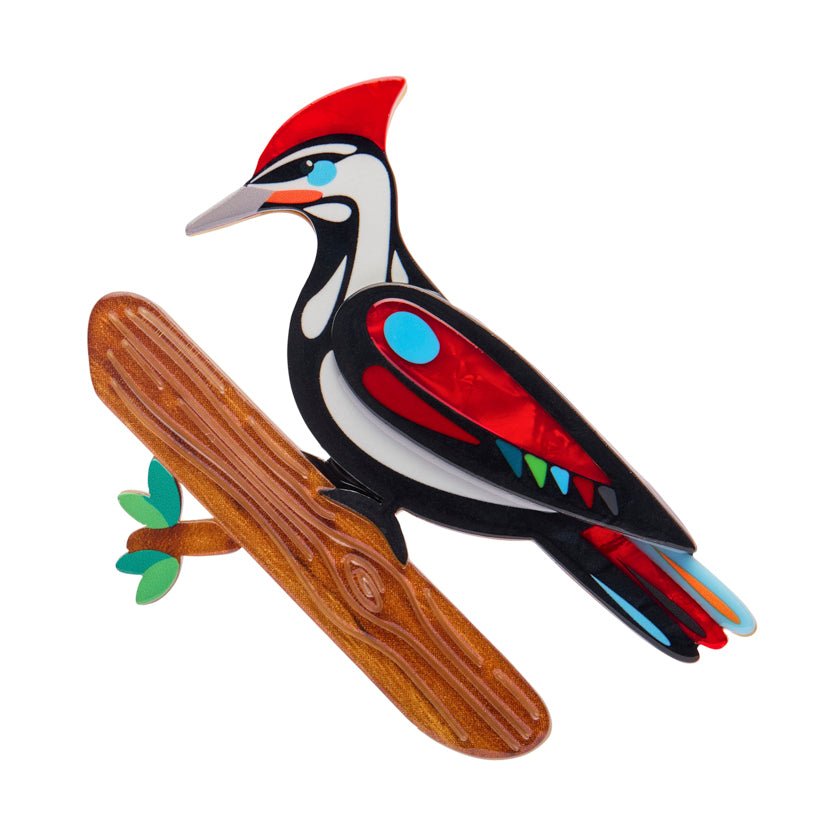 Erstwilder x Pete Cromer - The Persistent Pileated Woodpecker Brooch ...