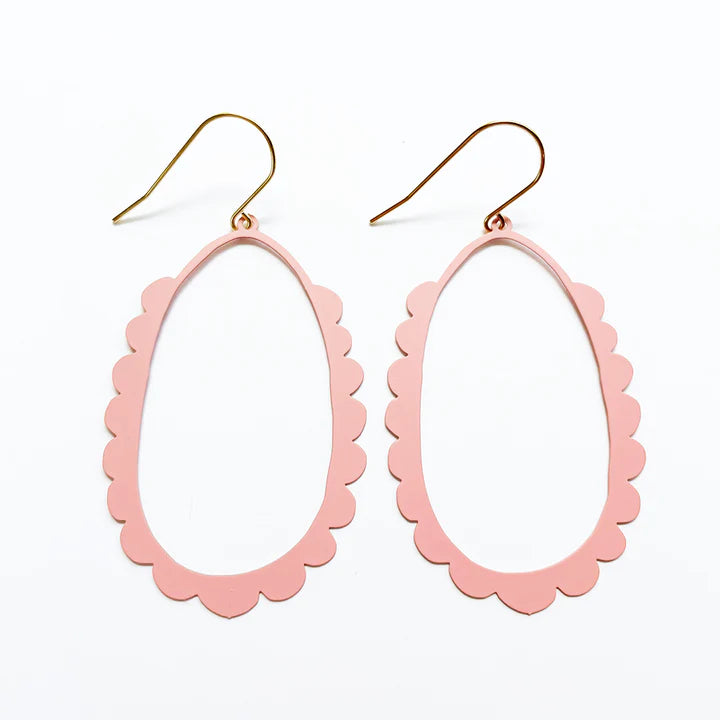 Denz + Co Scallop Hoops - Candy Pink – Popping Candy